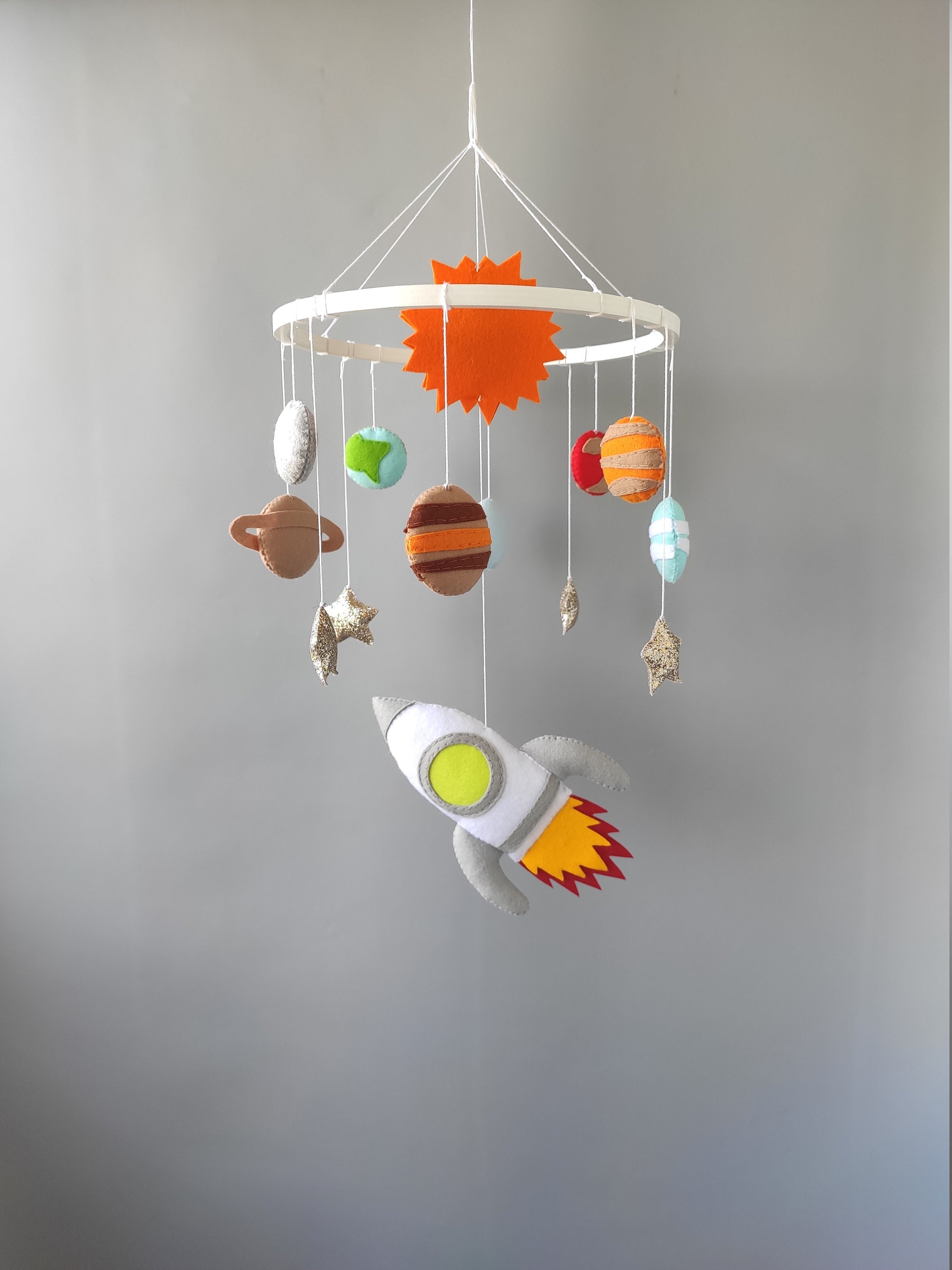 Solar System Baby Space Mobile Planet Nursery Mobile Outer | Etsy