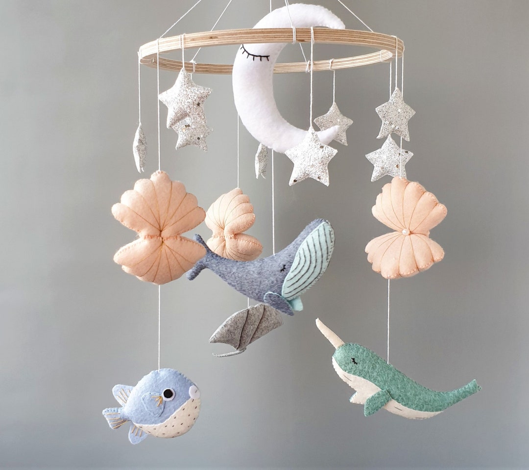 Ocean Baby Mobile, Under the Sea Mobile, Sea Life Mobile, Whale Nursery ...