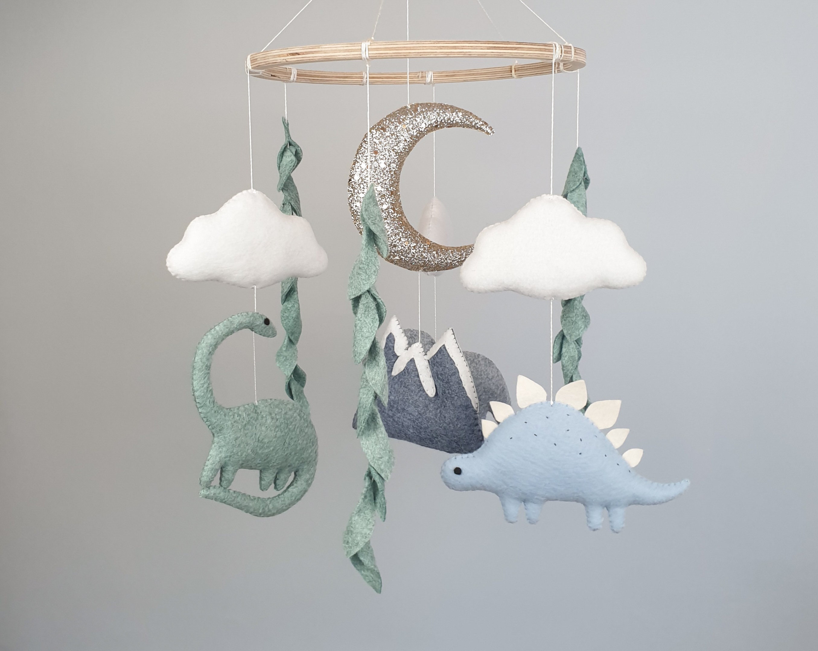 Dinosaur Baby Mobile for Nursery Baby Boy Dino Mobile Felt | Etsy