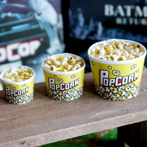 Instant Download Miniature Popcorn Bucket DIY Printable PDF Template ...