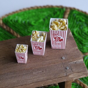 Instant Download Miniature Popcorn Box DIY Printable PDF Template ...