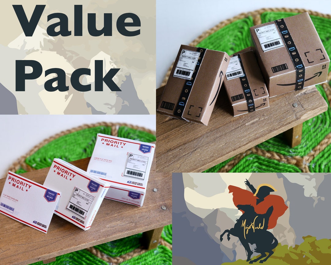 Instant Download Miniature Amazon Packages & USPS Packages Value Pack ...