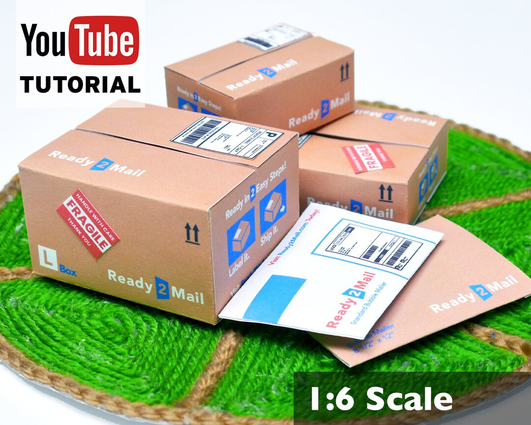 Instant Download Printable Miniature Packages DIY 1:6 Scale PDF ...