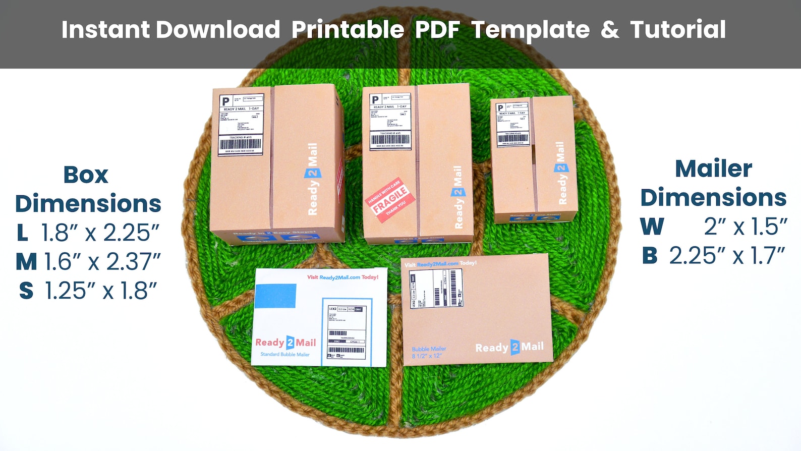 Instant Download Printable Miniature Packages DIY 1:6 Scale PDF ...