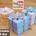 DIY Printable Gift Boxes Paper Craft Birthday Party Favors PDF Template ...