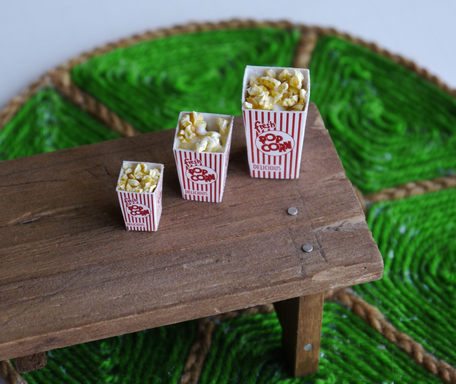 Instant Download Miniature Popcorn Box DIY Printable PDF Template & Tutorial for Dollhouse and ...