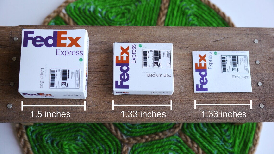 Instant Download Fedex Express Miniature Mail Box DIY - Etsy Canada