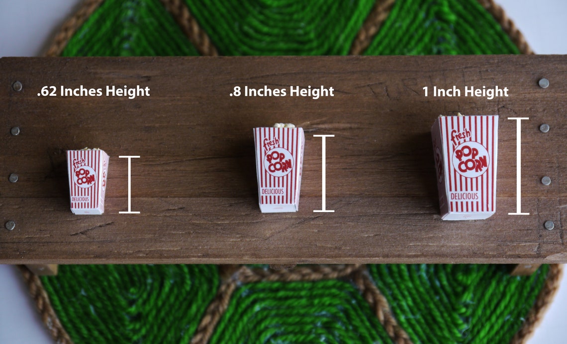 Instant Download Miniature Popcorn Box DIY Printable PDF Template ...