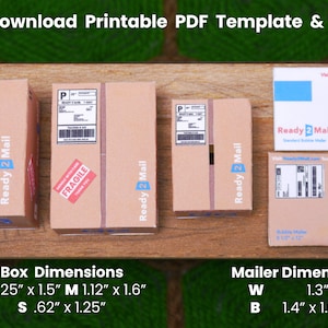 Instant Download Printable Miniature Packages DIY 1:12 Scale PDF ...