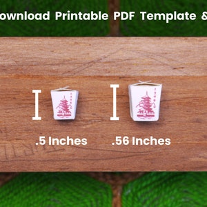 Instant Download Printable Chinese Food Container Miniature 1:12 Scale ...