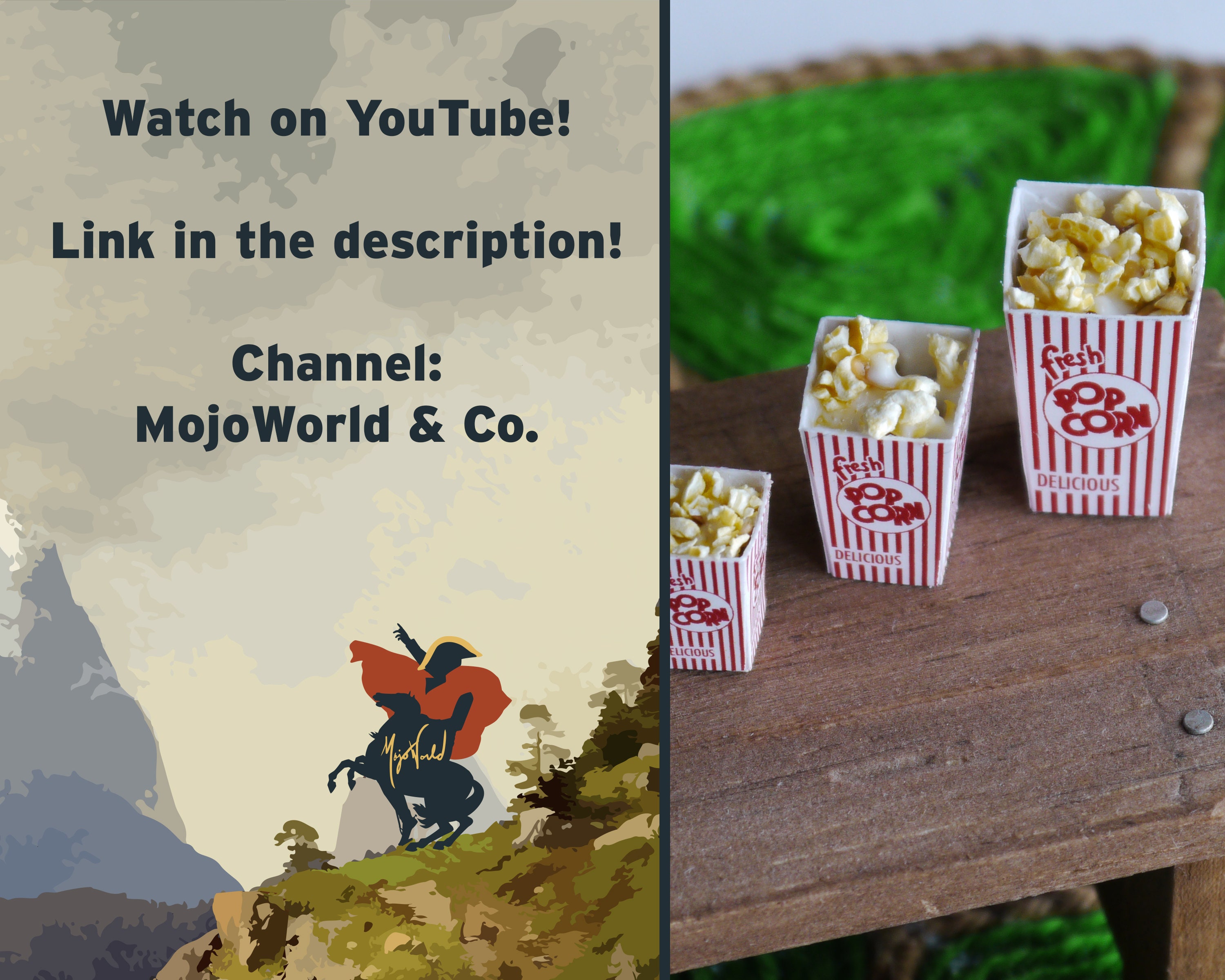 Instant Download Miniature Popcorn Box DIY Printable PDF Template ...