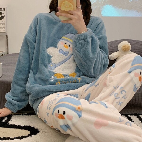 Fleece Pajamas - Etsy