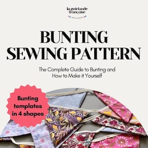 Sewing Pattern PDF Flag Bunting Garland | Download | How to Make ...