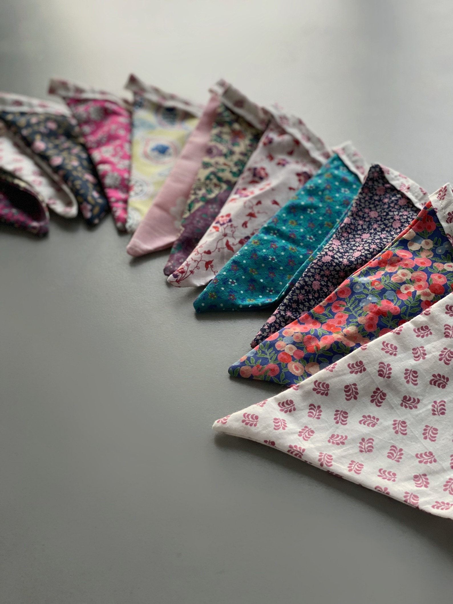 Fabric Bunting Handmade Cotton Decoration Girls Bedroom - Etsy