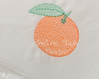 Orange Embroidery - Etsy