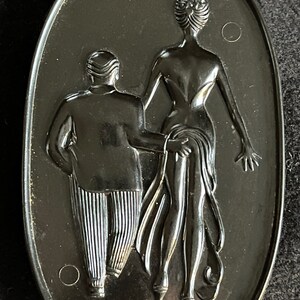 Vintage 1930s Joke Ashtray of a Well-healed Gentleman Goosing a Society ...