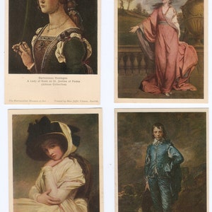 22 Vintage 1940s Postcards of Classic Western Paintings Published by ...