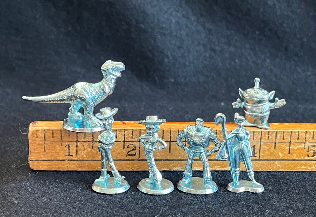 Six Disney Figure Tokens From a Toy Story-themed Monopoly Game Woody ...