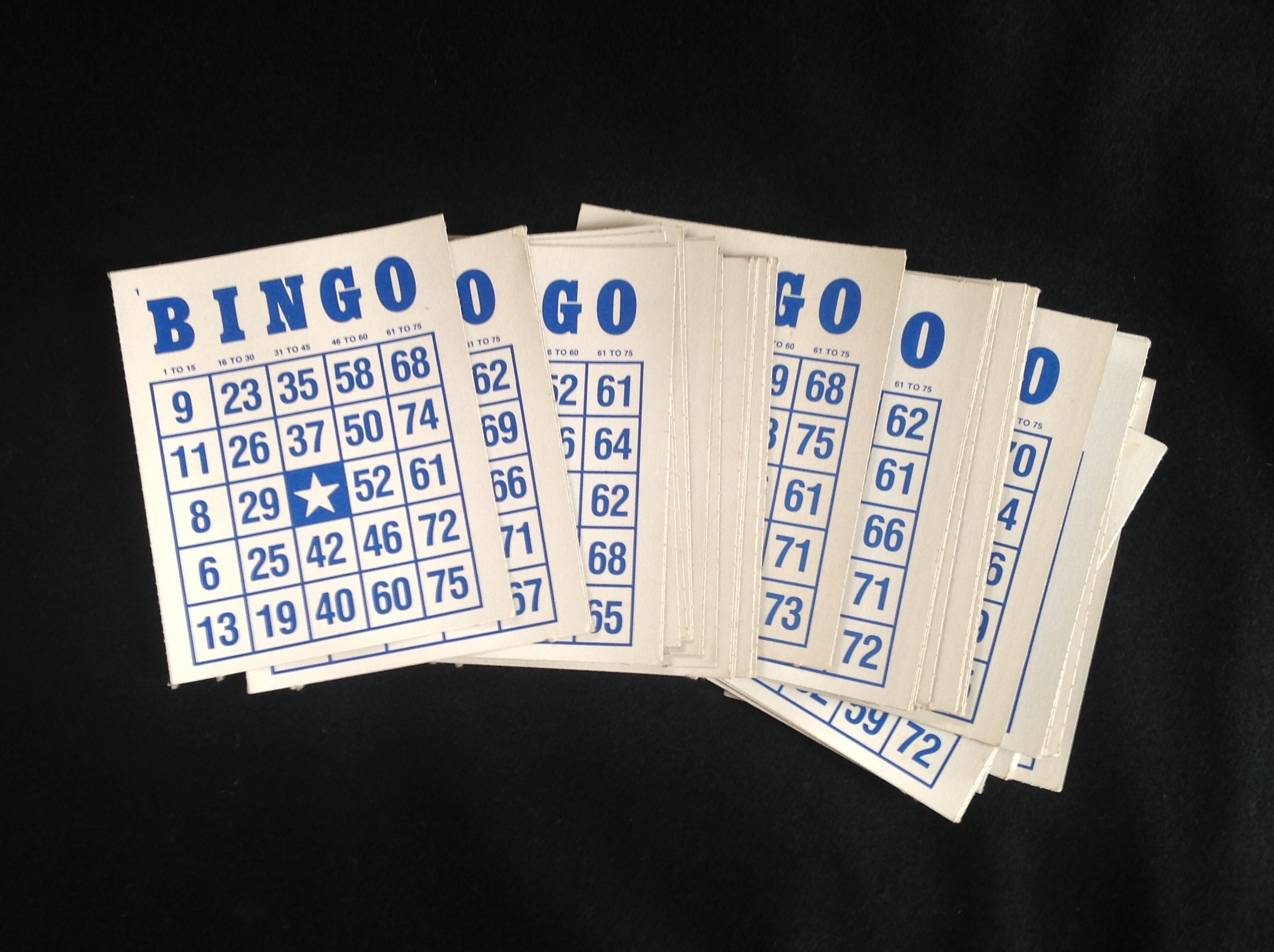 50 Vintage Cardboard Bingo Cards From a Children's Bingo Game - Etsy
