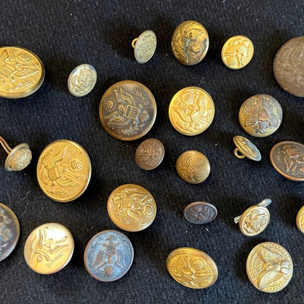 Old Military Buttons - Etsy