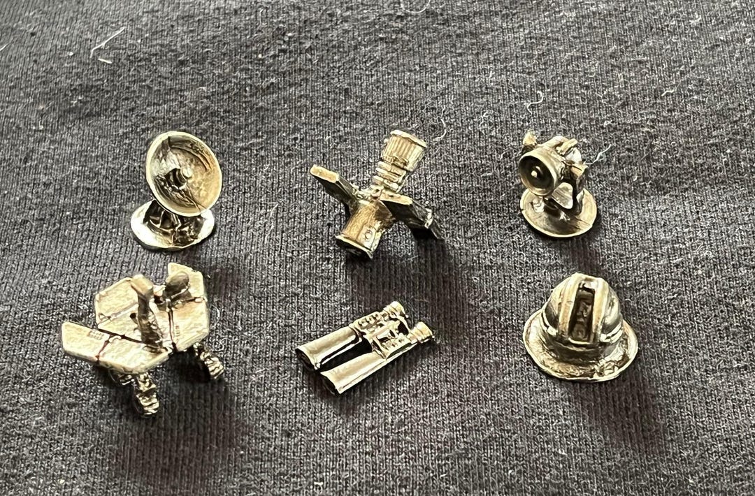 6 Tokens From Monopoly-themed Monopoly Game--hubble Telescope ...
