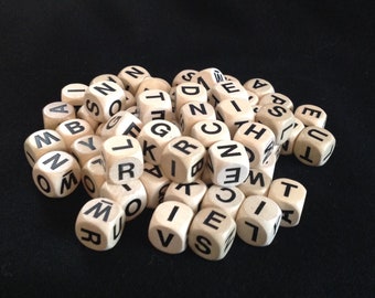 Letter Dice | Etsy