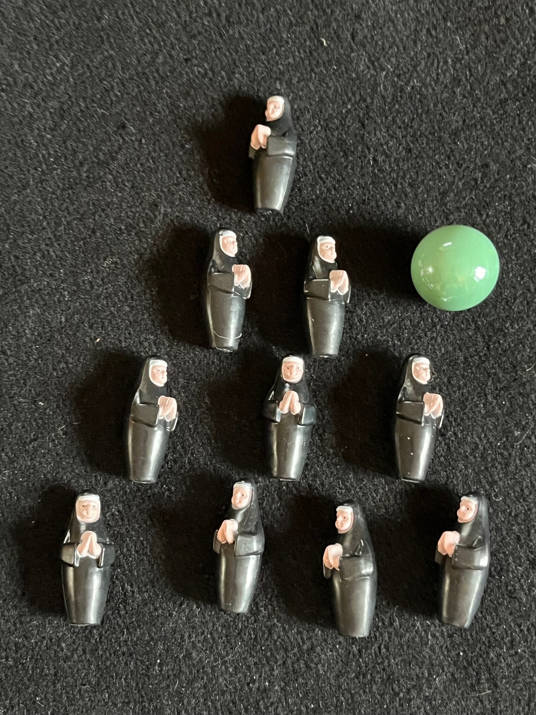 Desktop Bowling Set With Pins Shaped Like Nuns. - Etsy