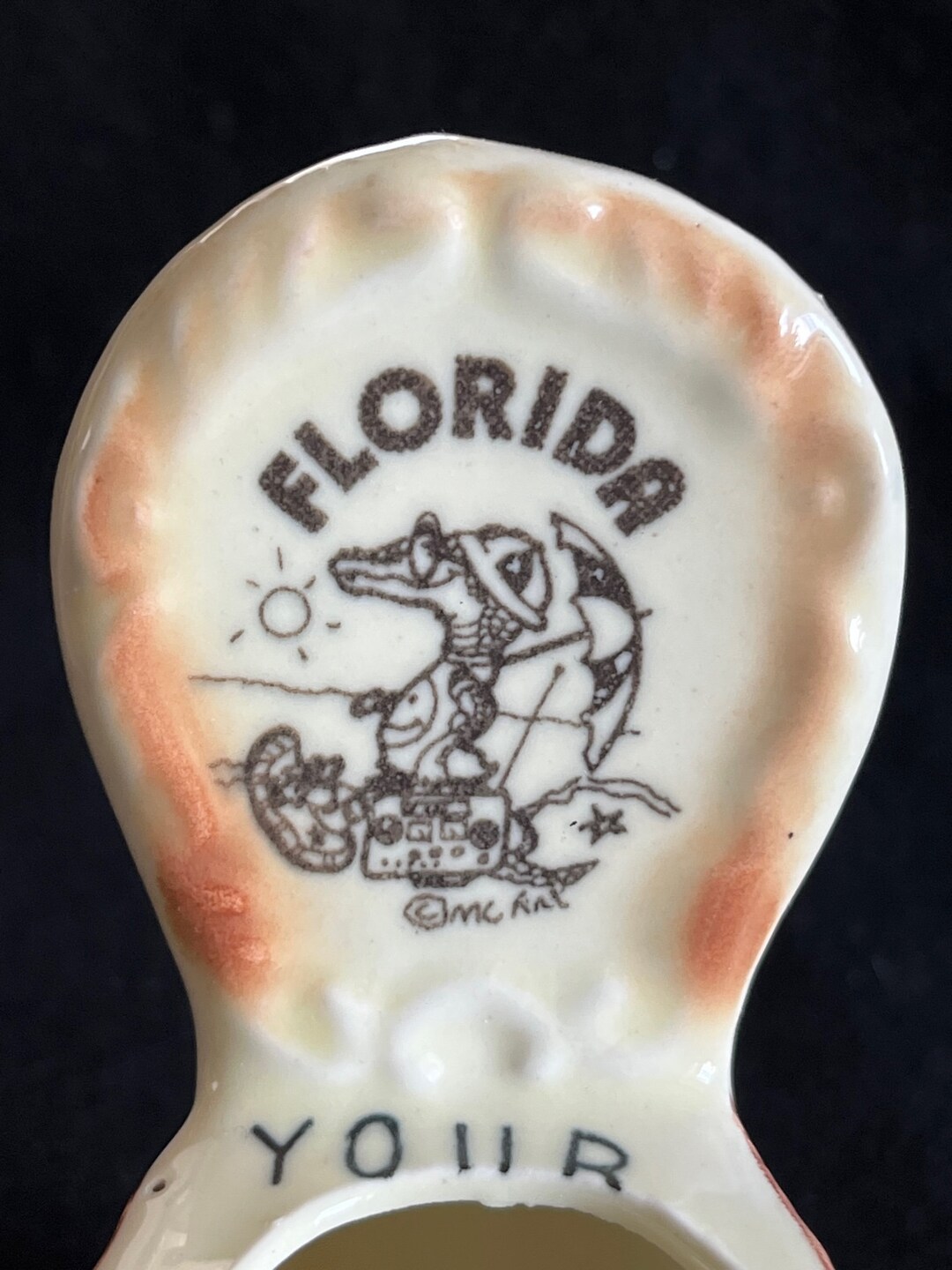 Vintage 1960s Florida Souvenir Comic Ashtray in the Shape of a Tiny ...