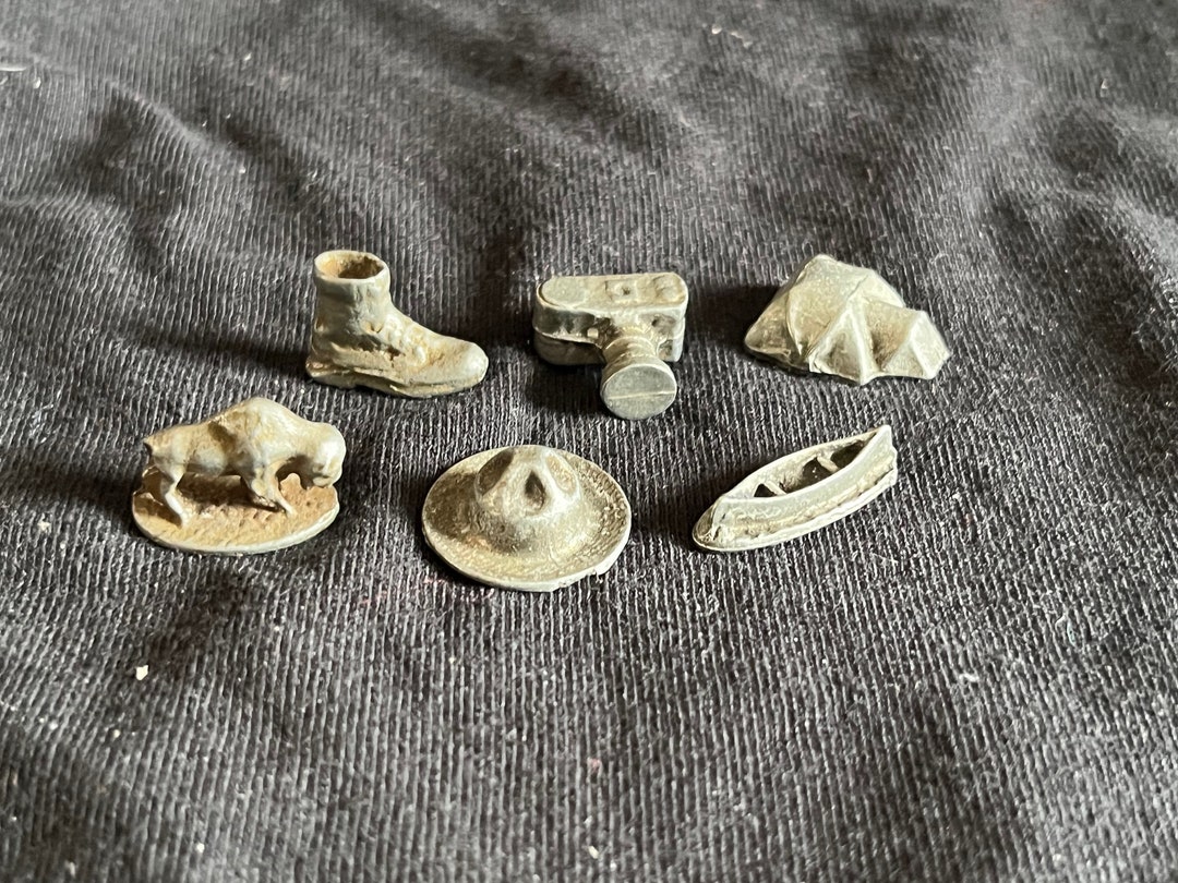 6 Monopoly Tokes for a Camping-themed Game -- Ranger's Hat, Camera ...