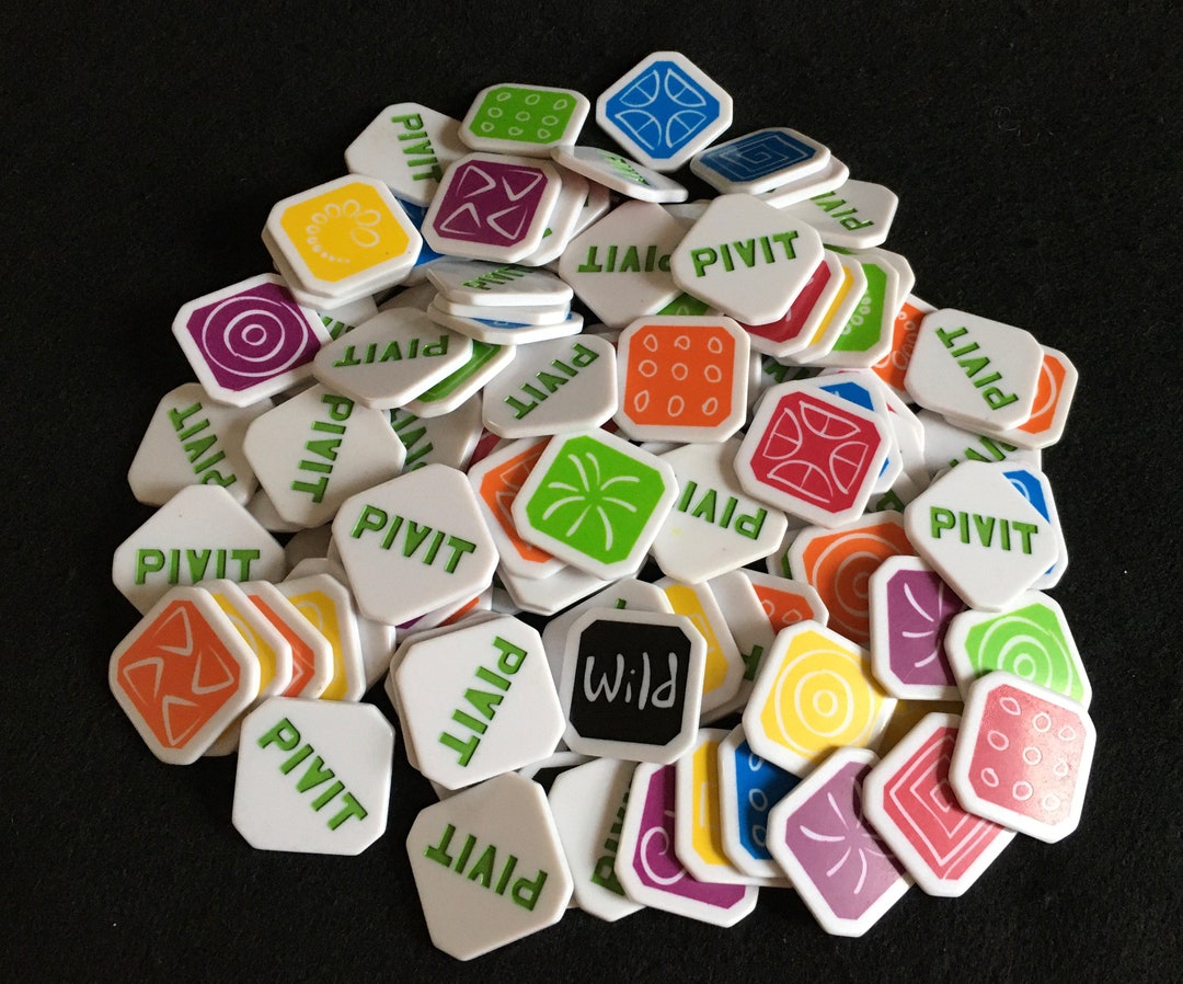 115 Colorful Plastic Tiles From a Pattern-matching Game -- Bold ...
