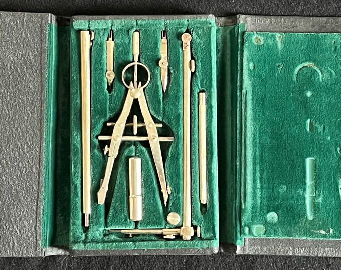 Vintage German 1950s Technical Drawing Kit, Eight Parts - Etsy