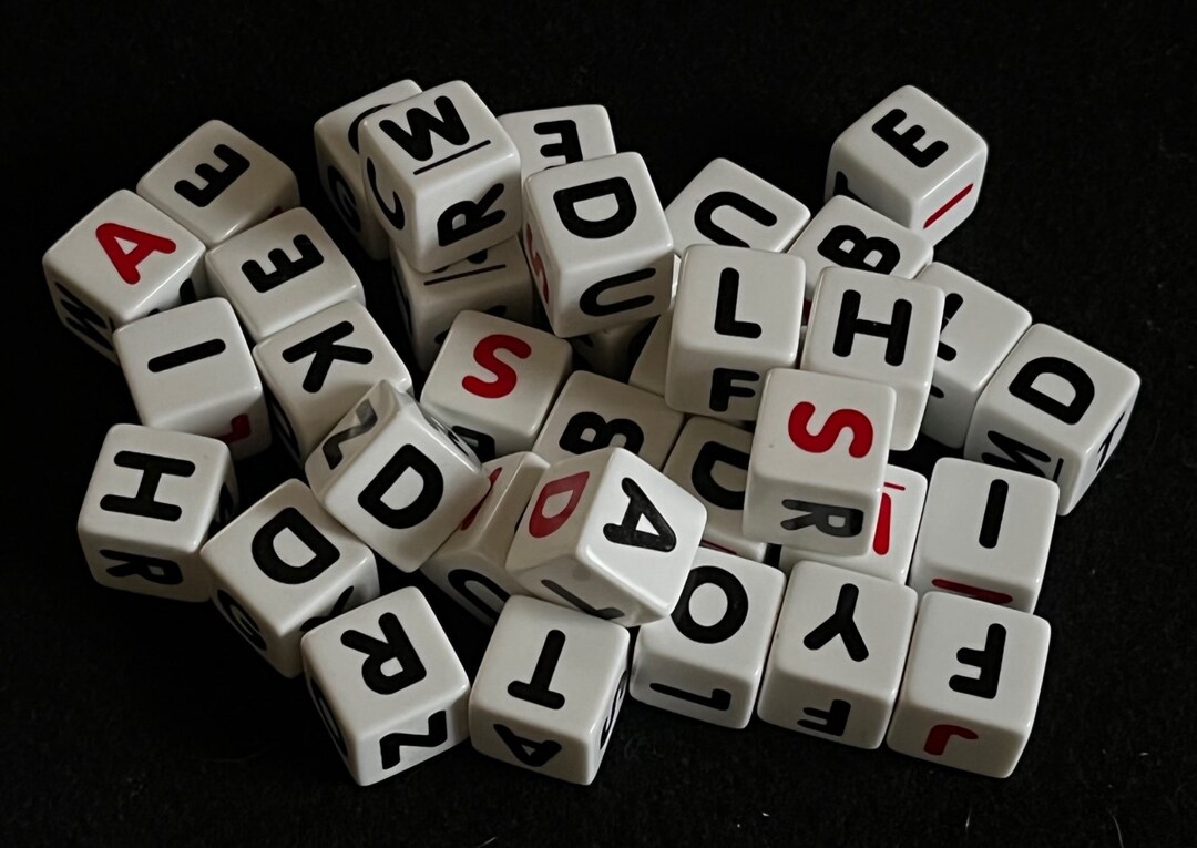 36 Boldly-lettered Dice From a Campbell's Soup-themed Dice Game -- Dice ...