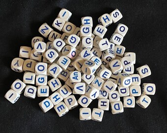Dice With Letters - Etsy