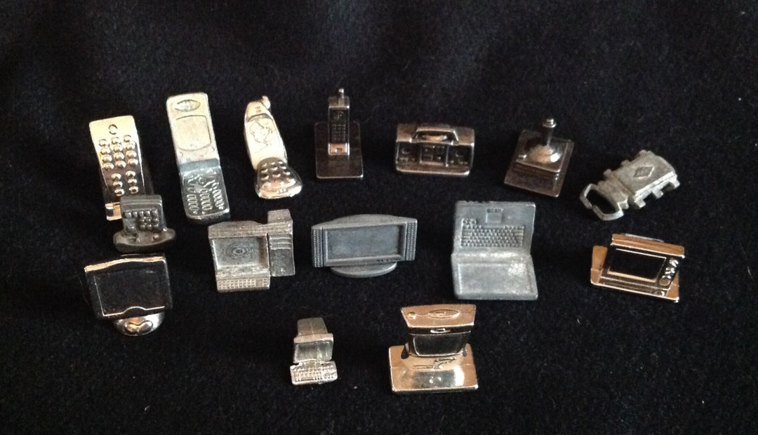 Retro Tech 15 Metal Tokens From Board Games, Mostly Monopoly Vintage ...