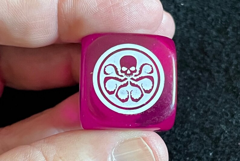 Pair of Avenger-themed Translucent Game Dice--avenger Symbol, Thor's ...