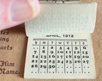 1912 Calendar - Etsy