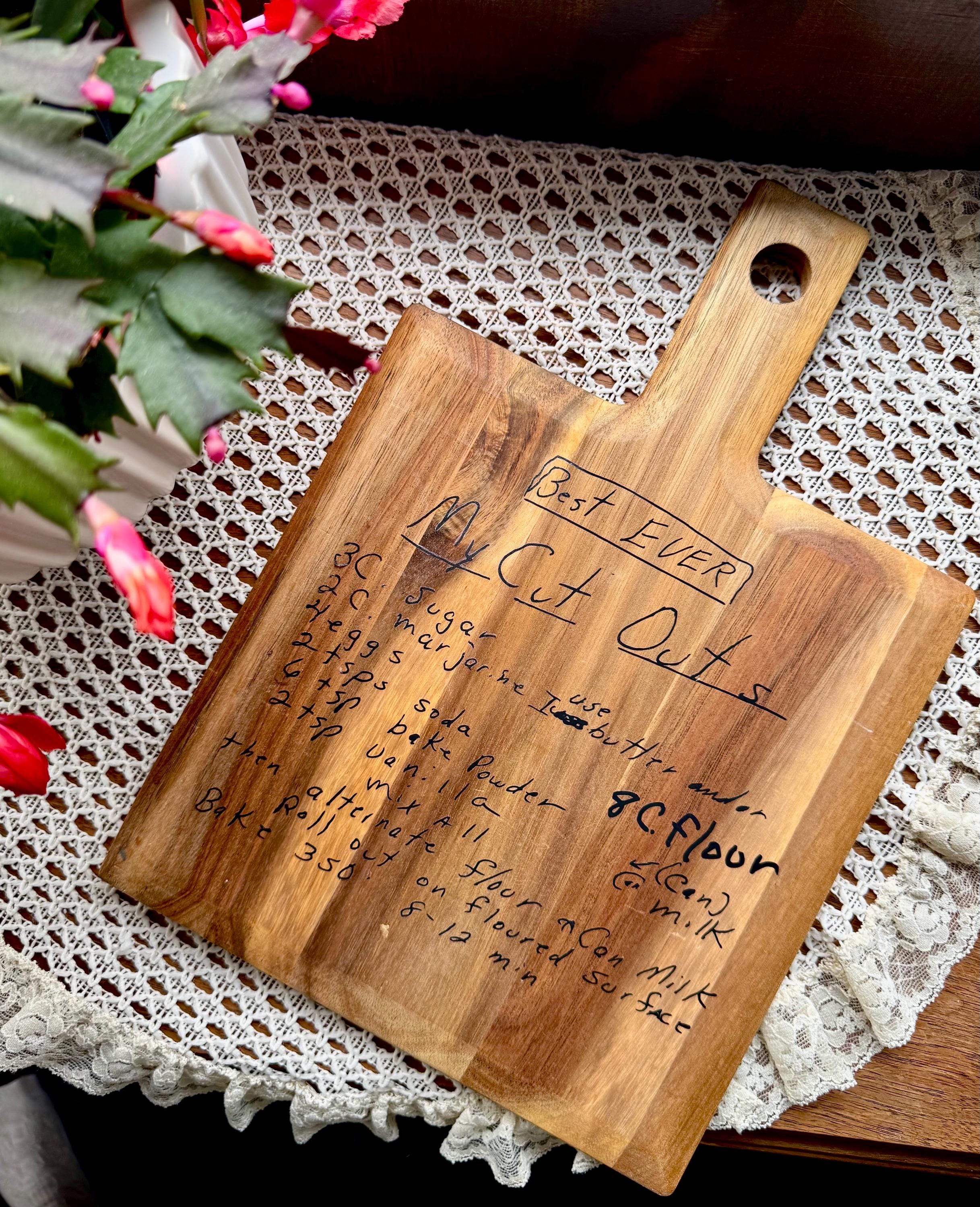 Custom Recipe, Letter to Cut File - Etsy