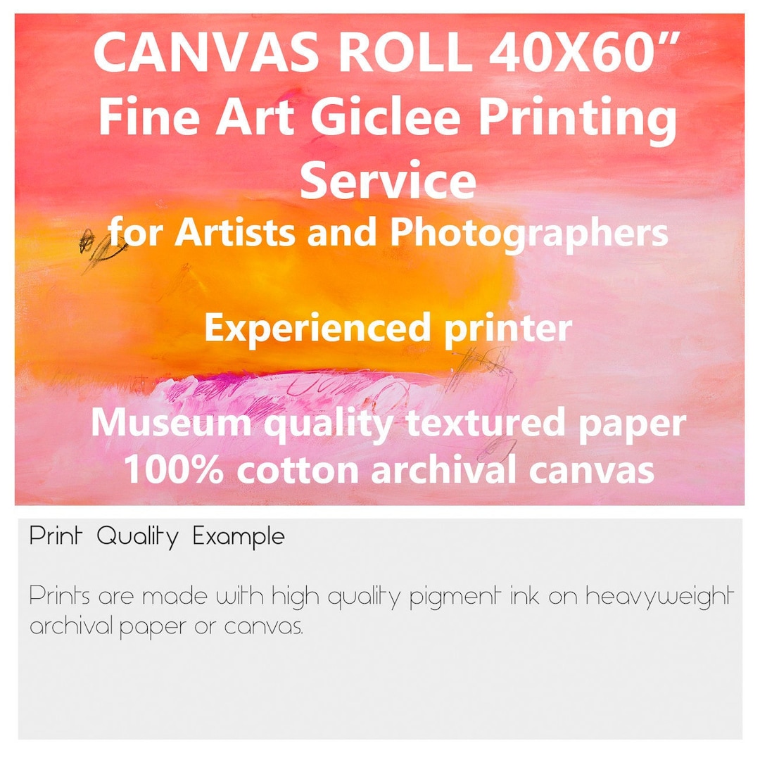 Giclee Printing Service, 40x60" Canvas Roll Print, Dropshipping Prints ...
