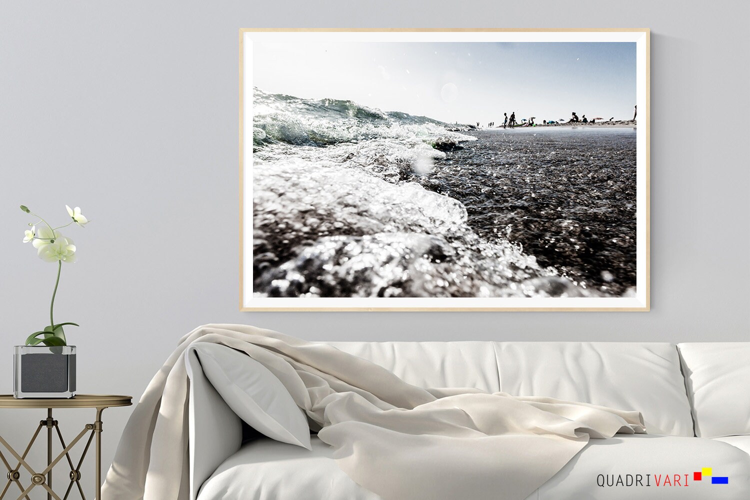 Large Beach Poster, Printable Waves Art, Beach Photo, Beach Wave Wall ...