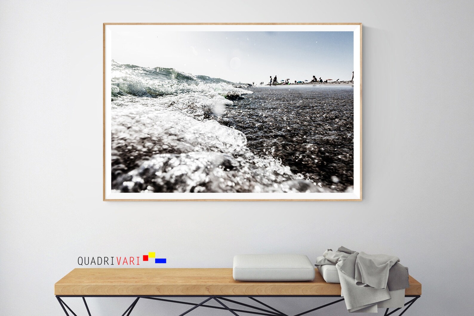 Large Beach Poster, Printable Waves Art, Beach Photo, Beach Wave Wall ...