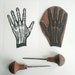 Anatomical Hand Original Linocut // Anatomy Linoprint - Etsy