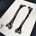 Bones Original Linocut Print || Hand Printed || Anatomy Linocut ...