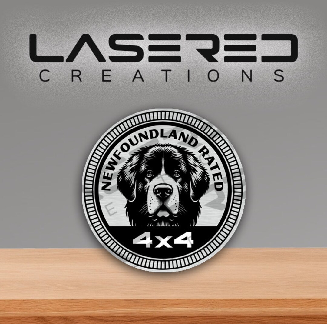 Newfoundland Rated Fender Badge 4x4 off Road Badge 2D Laser Cut ...