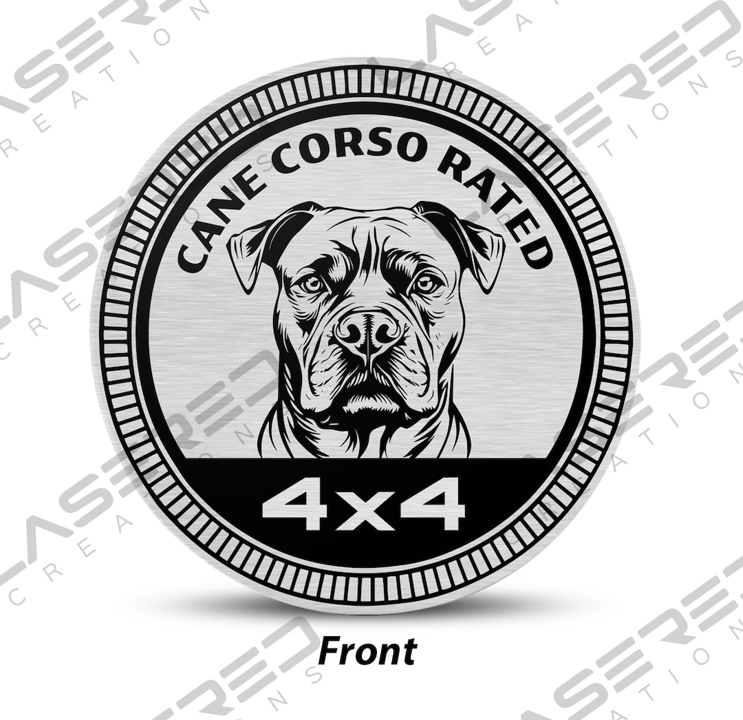 Cane Corso Rated 4x4 Vehicle Badge - Etsy