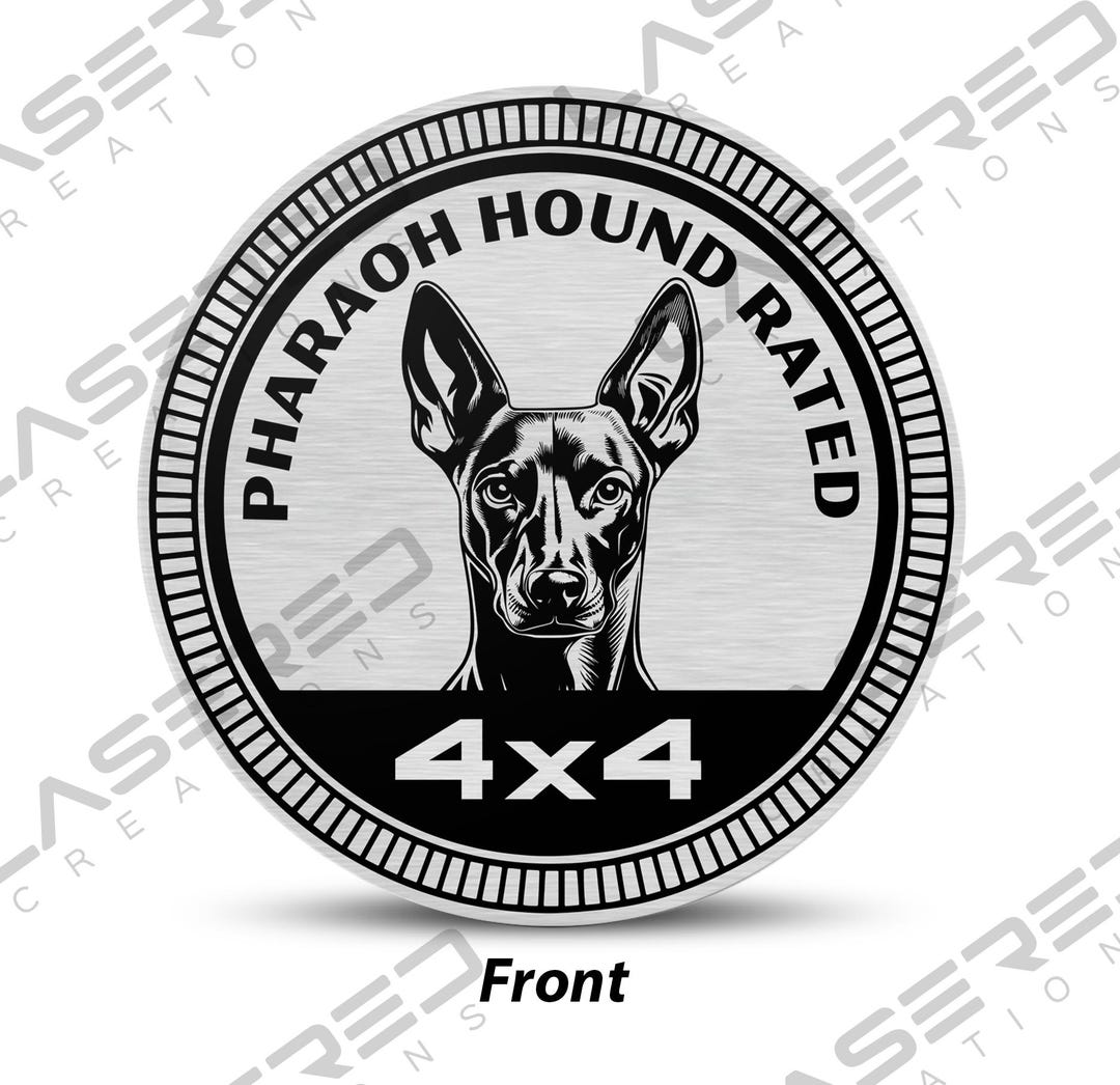 Pharaoh Hound Rated 4x4 Vehicle Badge - Etsy