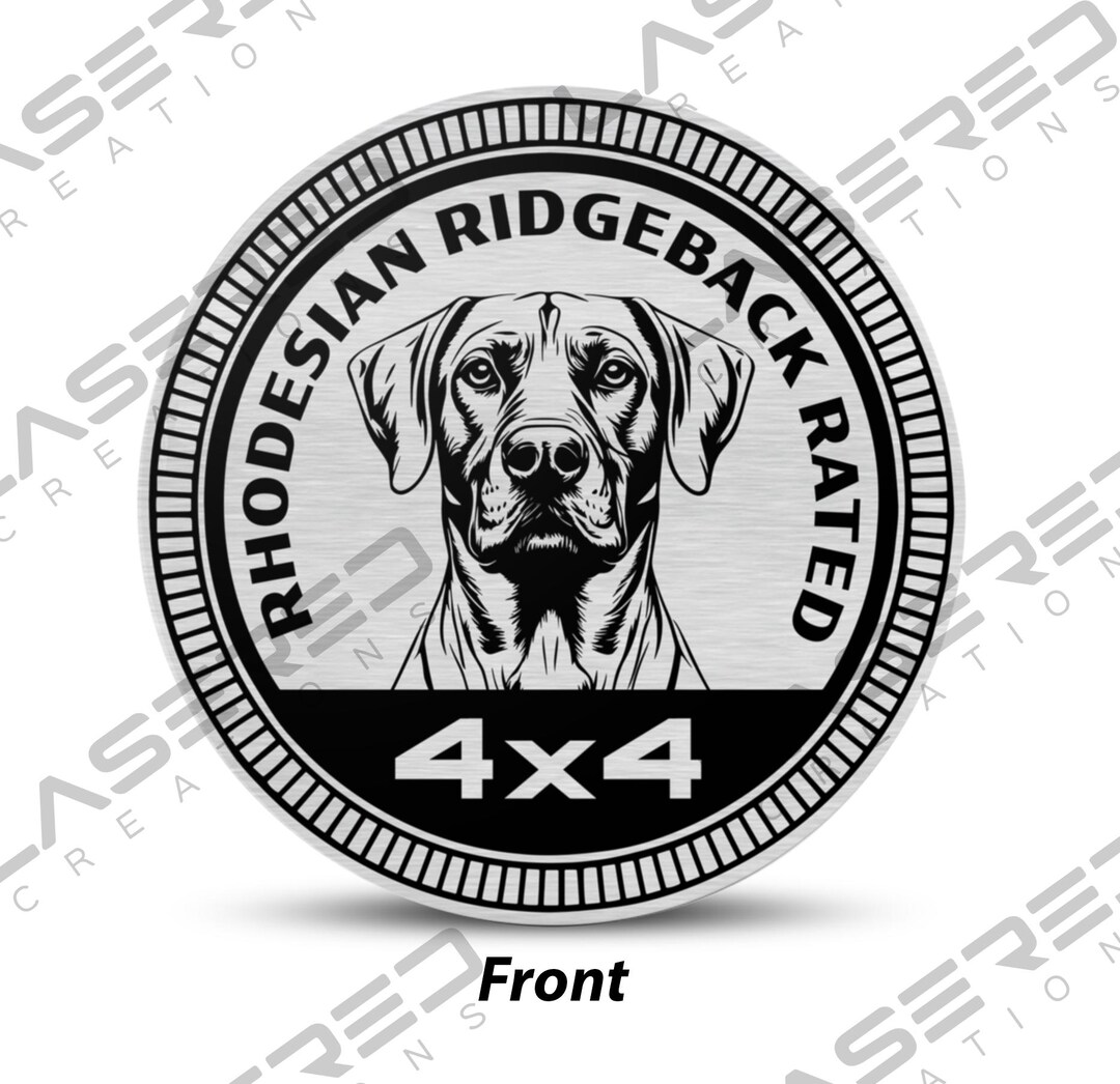 Rhodesian Ridgeback Rated 4x4 Vehicle Badge - Etsy