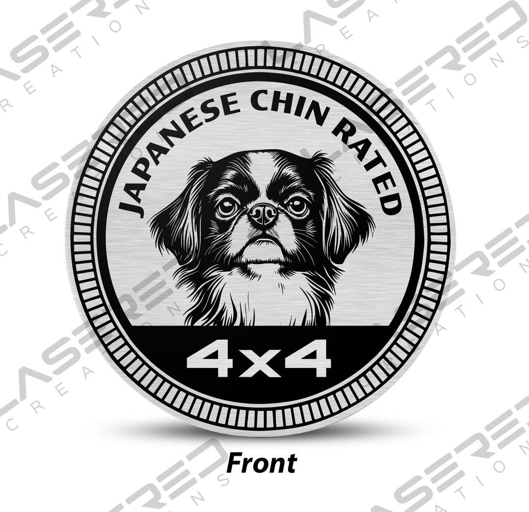 Japanese Chin Rated 4x4 Vehicle Badge - Etsy