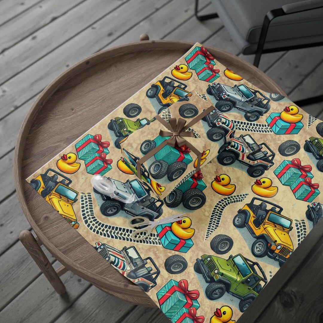 Fun Jeep Wrapping Paper Perfect for Jeep Enthusiasts - Etsy