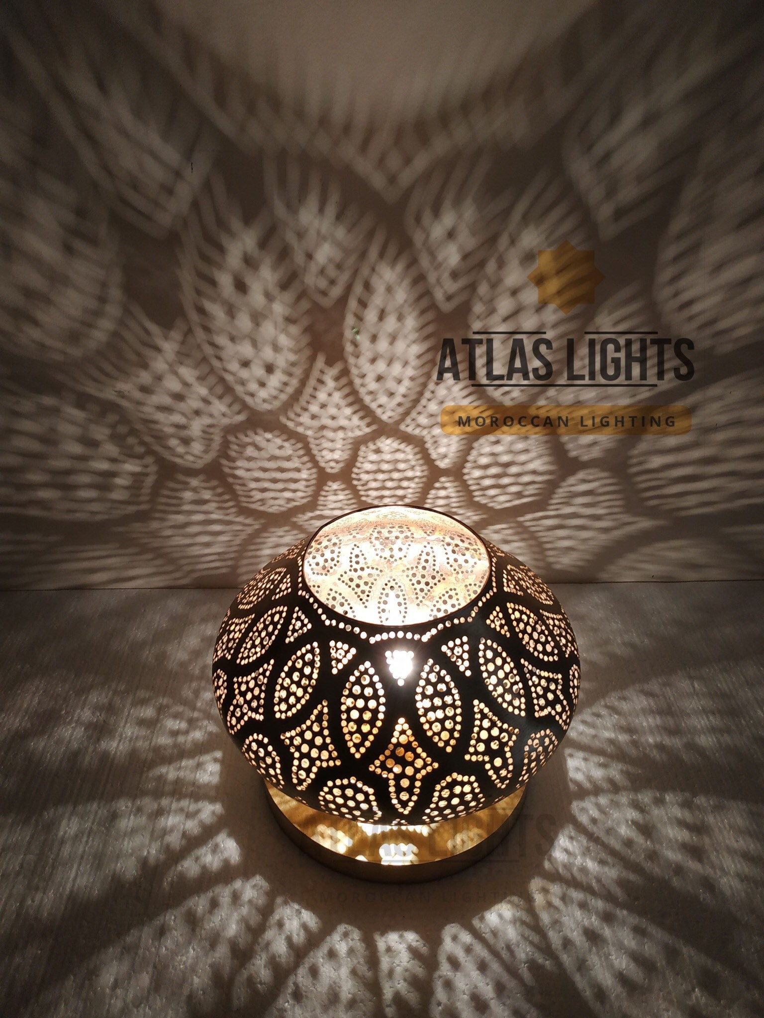 Table Lamp Moroccan Lamp table Handmade Brass Lamps Style | Etsy