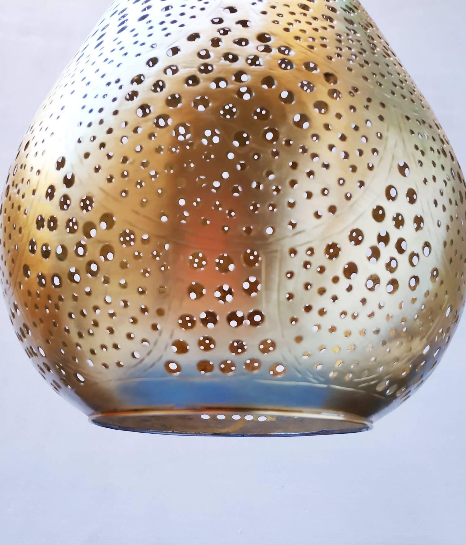 Moroccan Lamp Pendant Brass Open Drop Ceiling Light - Etsy